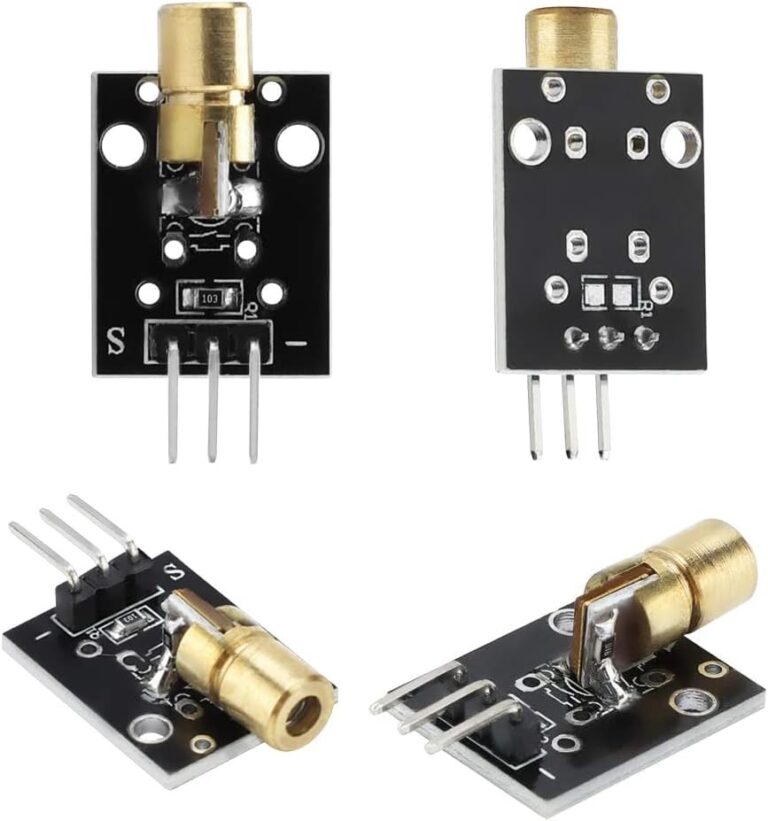 3 Pin 650nm 5V Laser Transmitter Sensor Module Board KY-008 Dot Diode ...